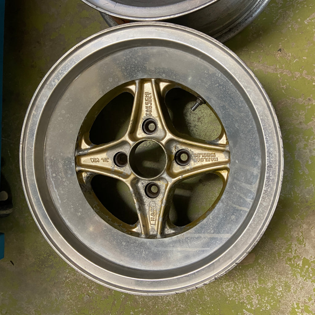 Takechi Project Racing Hart 15" RARE 4x114.3 Pair of Wheels – MMI Auto ...