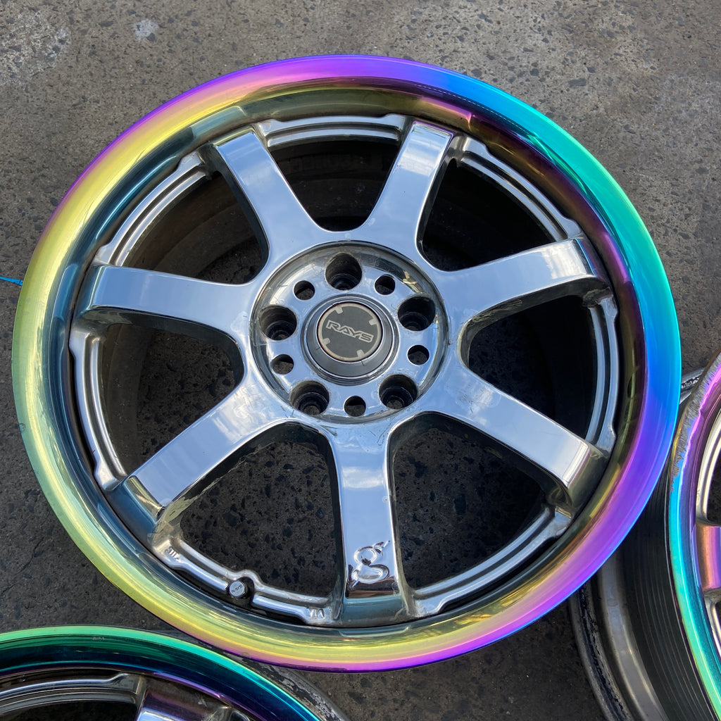 Rays Gram Lights 57S pro Titanium lip 17” 5x114.3 Wheels – MMI Auto Parts