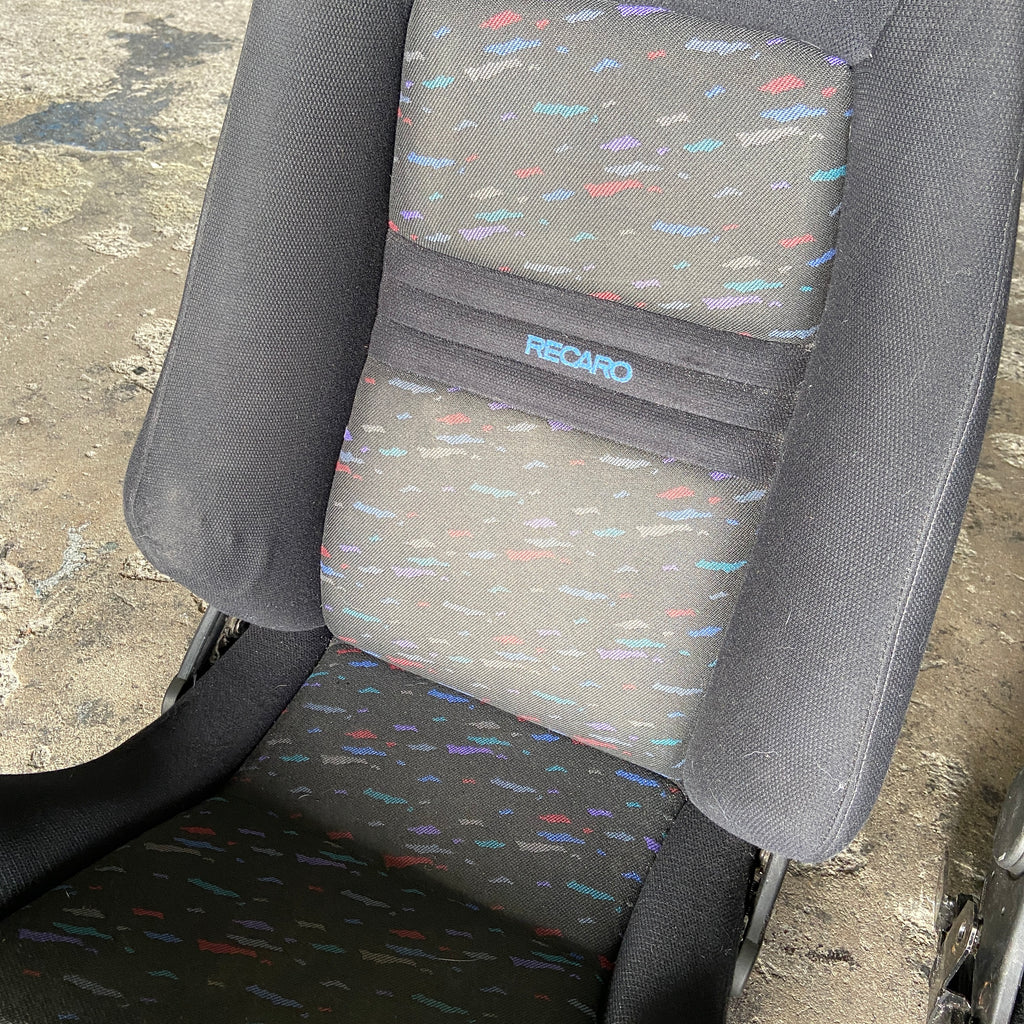 Recaro LX Le Mans confetti Black RARE Seats Pair – MMI Auto Parts